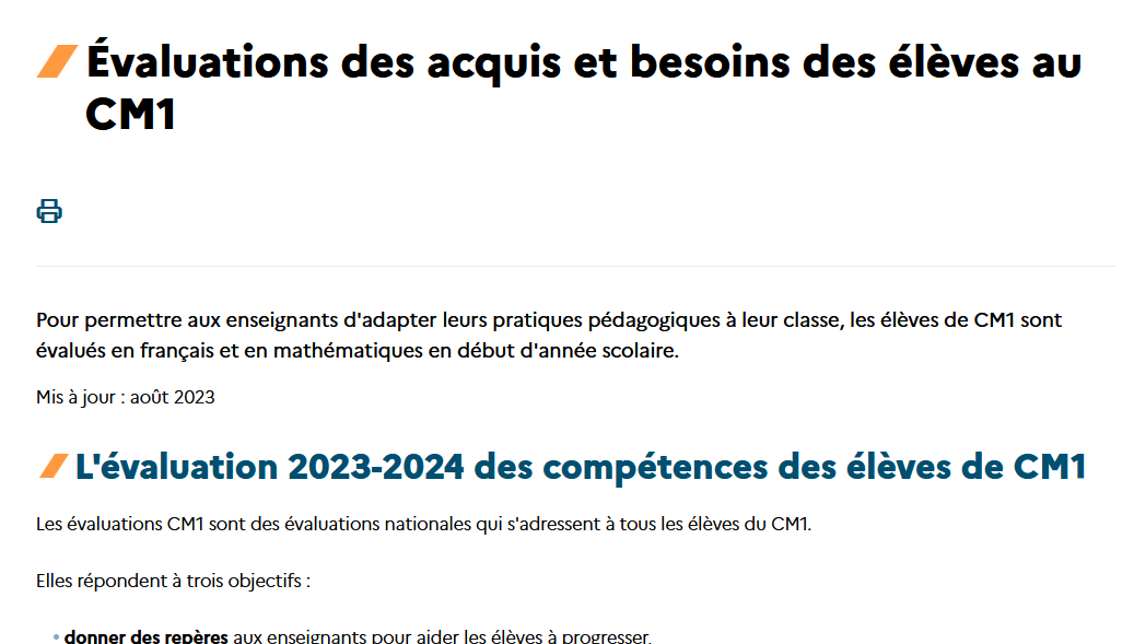 Evaluations CM1 (2023 2024) - CMP - Ressourcerie