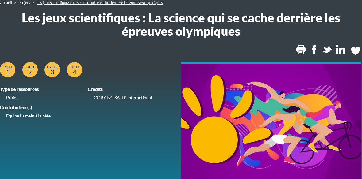 La science qui se cache derrière les épreuves olympiques - La main à la ...